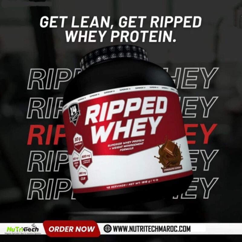 Ripped Whey Proteine 1816g - Superior 14 - Nutritechmaroc.com موقع المكملات الغذائية رقم 1 في المغرب